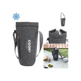 COOK CONCEPT Flaschentasche in Grau - (H)30 x &Oslash; 10 cm - 53% | Damen-outdoor-ausruestung