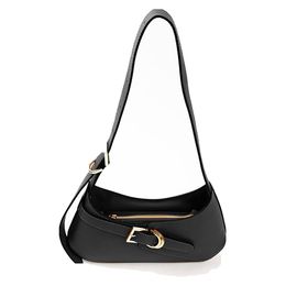 Lia Biassoni Leder-Schultertasche in Schwarz - (B)32 x (H)19 x (T)6 cm - 77% | Damen-taschen