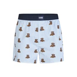 Happy Shorts Boxershorts Herren Gr&ouml;&szlig;e M blau