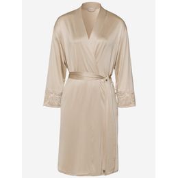 Hanro Morgenmantel ' Lilith Kimono ' Damen Gr&ouml;&szlig;e M beige