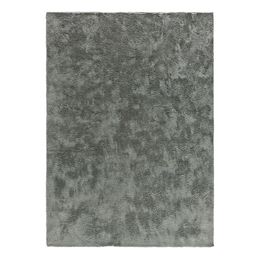 Atticgo Hochflor-Teppich "Roma" in Anthrazit - 75% | Gr&ouml;&szlig;e 120x120 cm |