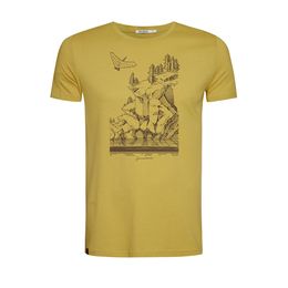Greenbomb T-Shirt 'Nature Sea Dragon' Herren Gr&ouml;&szlig;e M braun / safran