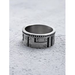 Reytel Ring 'ELEMENT' Herren Gr&ouml;&szlig;e 50 silber