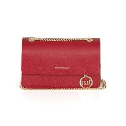 Mia Tomazzi Leder-Umh&auml;ngetasche "Bagarotti" in Rot - (B)19 x (H)15 x (T)9 cm - 75% | Damen-taschen