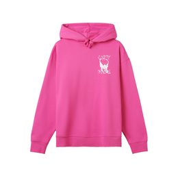 F4NT4STIC Sweatshirt 'Smiley Originals Punk Drip Streetwear' Damen Gr&ouml;&szlig;e L pink / wei&szlig;