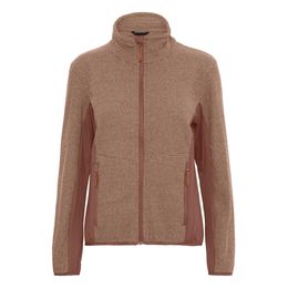 North Bend Fleecejacke 'Helga' Damen Gr&ouml;&szlig;e XXL cognac