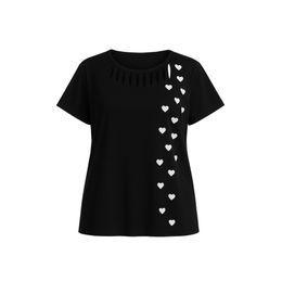 Shape Of You T-Shirt Damen Gr&ouml;&szlig;e 7XL schwarz / wei&szlig;