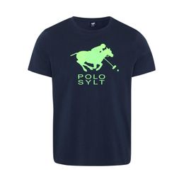 POLO SYLT T-Shirt Herren Gr&ouml;&szlig;e XL dunkelblau / neongr&uuml;n