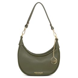 Mia Tomazzi Leder-Schultertasche "Carabelli" in Khaki - (B)25 x (H)14 x (T)8 cm - 79% | Damen-taschen