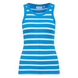 comma, Comma Casual Identity Top Damen Gr&ouml;&szlig;e XS blau / wei&szlig;