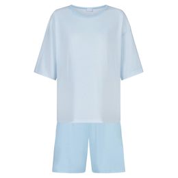 Mey Pyjama 'Simple Stripes' Damen Gr&ouml;&szlig;e XXXL blau Winterkleid
