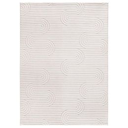 Moma Kurzflor-Teppich "Estilo" in Creme - 50% | Gr&ouml;&szlig;e 60x110 cm |