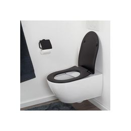 Tiger WC-Sitz "Stax" mit Absenkautomatik in Schwarz - (L)43 x (B)36,5 cm - 37% | Badezimmer-accessoires
