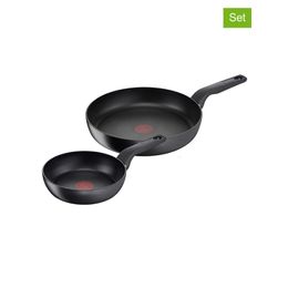 Tefal 2er-Set: Bratpfannen "Hard Titanium Pro" in Schwarz - 22% | Kochgeschirr