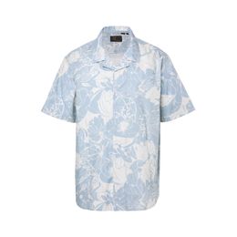 JP1880 Hemd Herren Gr&ouml;&szlig;e XXXL taubenblau / wei&szlig;