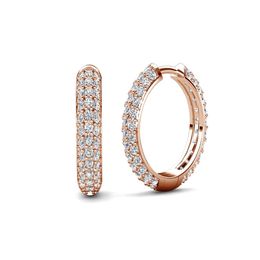 Rougemont Jewellery Ohrringe 'Funkelnde Creolen Ohrringe Taos' Damen Gr&ouml;&szlig;e One Size rosegold