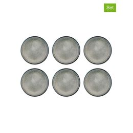 Bj&ouml;rn 6er-Set: Speiseteller "Zen" in Grau - &Oslash; 28 cm - 63% | Gedeckter-tisch