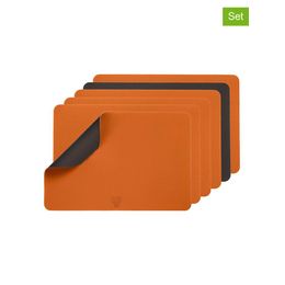 Bj&ouml;rn 6er-Set: Tischsets in Orange/ Braun - (L)44,5 x (B)30 cm - 65% |