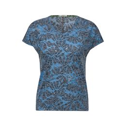 Cecil T-Shirt Damen Gr&ouml;&szlig;e L blau / grau