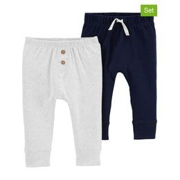 Carter's carter's 2er-Set: Hosen in Dunkelblau/ Grau - 45% | Gr&ouml;&szlig;e 86/92 | Babyhosen