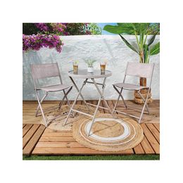 Garden Spirit Klapptisch "Elba" in Beige - (H)71 x &Oslash; 60 cm - 60% | Tische