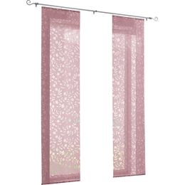 HEINE HOME Schiebevorhang in Rosa - 45% | Gr&ouml;&szlig;e 225x57 cm | Gardinen-vorhaenge