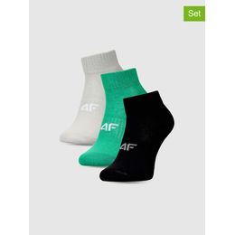 4F 3er-Set: Socken in Grau/ Gr&uuml;n/ Schwarz - 53% | Gr&ouml;&szlig;e 38-40 | Kinder-socken-strumpfhosen