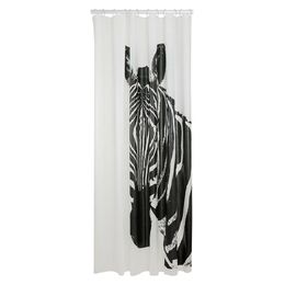 Sealskin Duschvorhang "Zebra" in Wei&szlig;/ Schwarz - (L)200 x (B)180 cm - 34% | Badtextilien