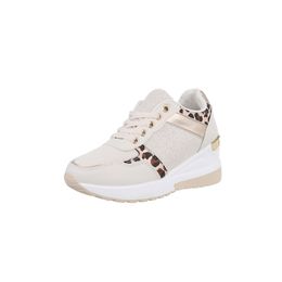 Ital-Design Sneaker Damen Gr&ouml;&szlig;e 37 beige / braun / gold