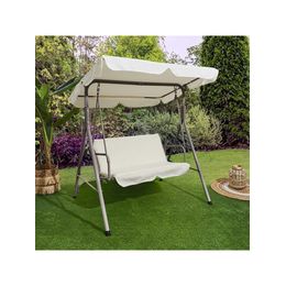 Garden Spirit Hollywoodschaukel "Soria" in Beige - (B)146 x (H)160 x (T)109 cm - 59% | Garten-moebel