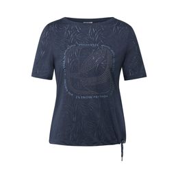 Cecil Shirt Damen Gr&ouml;&szlig;e XL marine / grau