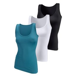 Vivance Tanktops Damen Gr&ouml;&szlig;e XS t&uuml;rkis / schwarz / wei&szlig;