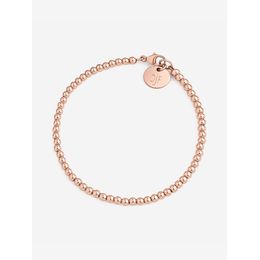Classyandfabulous Jewelry Armband 'Kugelarmband 3mm 14k Gold filled/ 14k Ros&eacute;gold filled/ 925 Sterling Silber' Damen Gr&ouml;&szlig;e 16 cm rosegold