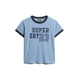 Superdry & Co Shirt Damen Gr&ouml;&szlig;e M blau / schwarz