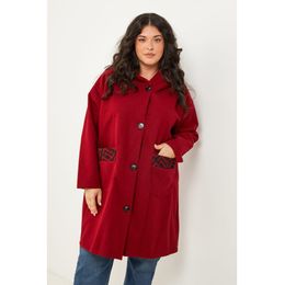 Curvy Lady &Uuml;bergangsjacke in Rot - 74% | Gr&ouml;&szlig;e 44/46 | Damenjacken