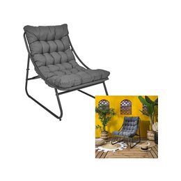 Garden Spirit Gartensessel ''Dolce Vita'' in Anthrazit/ Schwarz - (B)68 x (H)85,5 x (T)88 cm - 64% | Garten-moebel