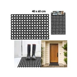 Garden Spirit Fu&szlig;matte in Schwarz - (L)60 x (B)40 cm - 48% | Teppiche-fussmatten