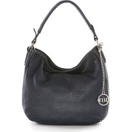 Mia Tomazzi Leder-Schultertasche "Molise" in Dunkelblau - (B)30 x (H)20 x (T)8 cm - 74% | Damen-taschen