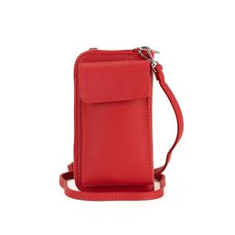 Lia Biassoni Leder-Handytasche "Cerca" in Rot - (B)11 x (H)19 x (T)4 cm - 77% | Damen-handytaschen