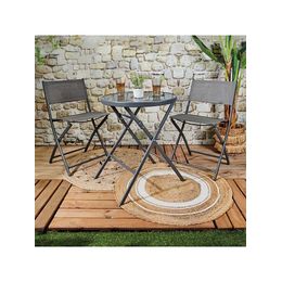 Garden Spirit Klapptisch "Elba" in Grau - (H)71 x &Oslash; 60 cm - 60% | Tische