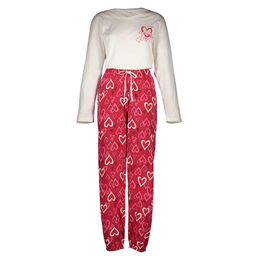 Vivance Dreams Pyjama in Wei&szlig;/ Rot - 60% | Gr&ouml;&szlig;e 32/34 | Damen-loungewear