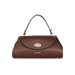 Mia Tomazzi Leder-Umh&auml;ngetasche ''Bardelli'' in Braun - (B)33 x (H)15,5 x (T)15 cm - 73% | Damen-taschen
