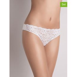 COTONELLA 4er-Set: Slips in Wei&szlig; - 39% | Gr&ouml;&szlig;e L | Damen-unterteile