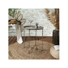Garden Spirit Beistelltisch "Sienna" in Beige - (H)50 x &Oslash; 47 cm - 52% | Tische