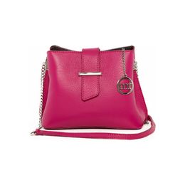 Mia Tomazzi Leder-Umh&auml;ngetasche "Cipria" in Pink - (B)21 x (H)17 x (T)10 cm - 75% | Damen-taschen