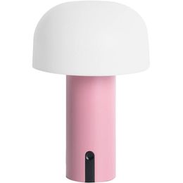 Leitmotiv LED-Tischleuchte "Luca" in Rosa/ Wei&szlig; - (H)22,5 x &Oslash; 15 cm - 39% | Tischleuchten