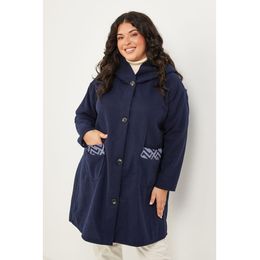 Curvy Lady &Uuml;bergangsjacke in Dunkelblau - 74% | Gr&ouml;&szlig;e 44/46 | Damenjacken