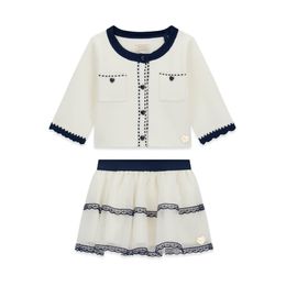Guess Set M&auml;dchen Gr&ouml;&szlig;e 74 creme / dunkelblau