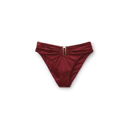 CALZEDONIA Bikinihose 'SHINY SATIN' Damen Gr&ouml;&szlig;e S weinrot