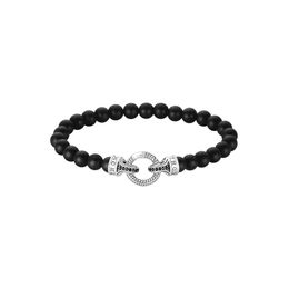 Thomas Sabo Armband Herren Gr&ouml;&szlig;e 19 schwarz / silber